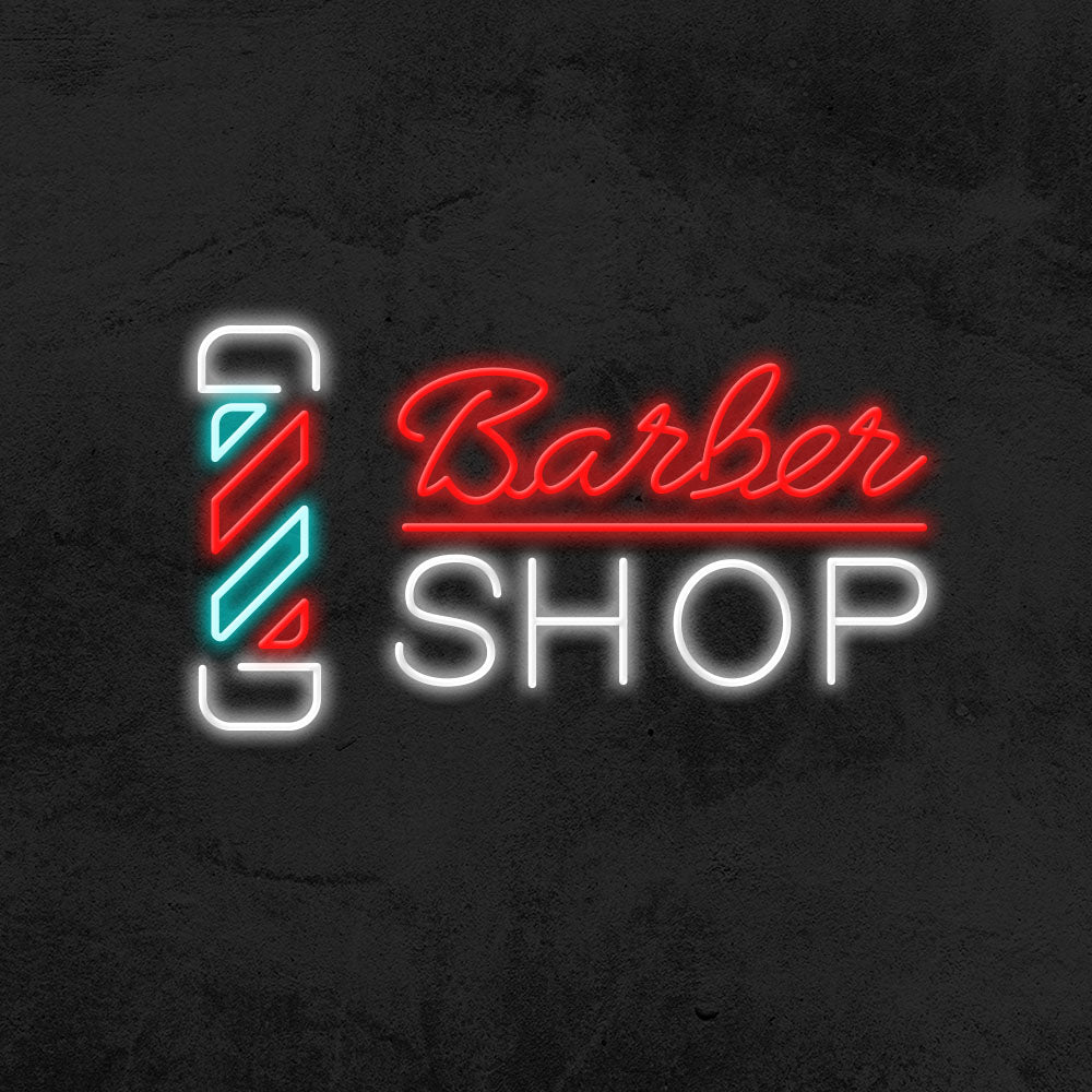 Barber Neon Sign & Custom Vintage Barber Neon Light – MK Neon