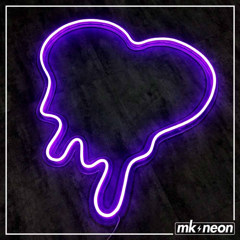 M K With Hearts