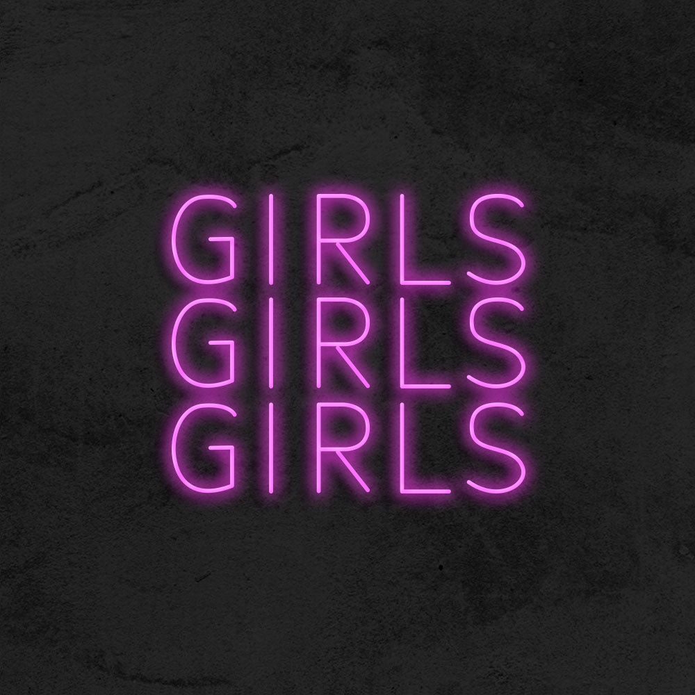 Girls Girls Girls - LED Neon Sign – MK Neon