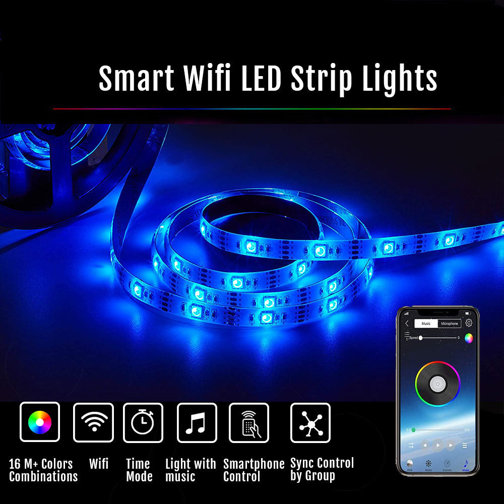 Smart Wifi LED Strip Lights – MK Neon